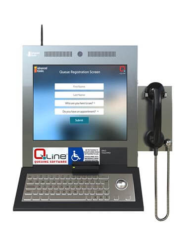 Wall Mounted Kiosk with Touch Screen Capability - Advanced Kiosks