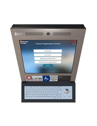 Wall Mounted Kiosk with Touch Screen Capability - Advanced Kiosks