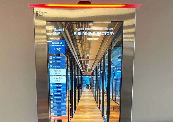 Building Directory Kiosk - Lobby Attendant - Advanced Kiosks