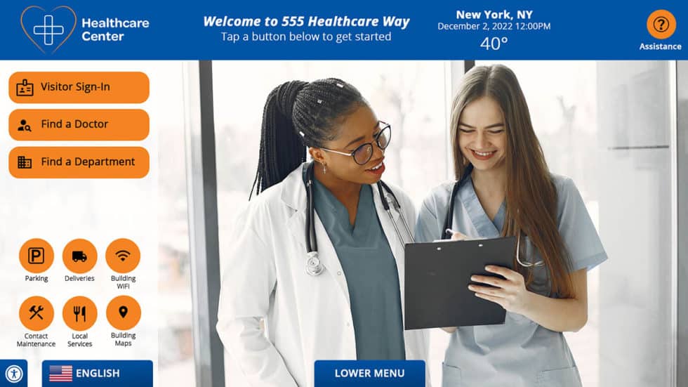 Visitor Management System Building Directory - Advanced Kiosks